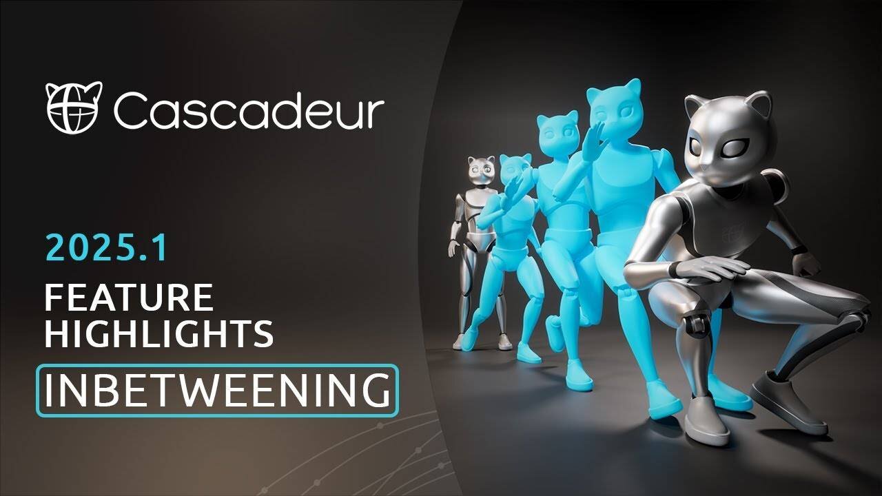 AIアシストキャラクターアニメーションツール「Cascadeur 2025.1」リリース！ ポーズ間のモーション自動生成、操作性向上、AutoPhysics・AutoPosing ...